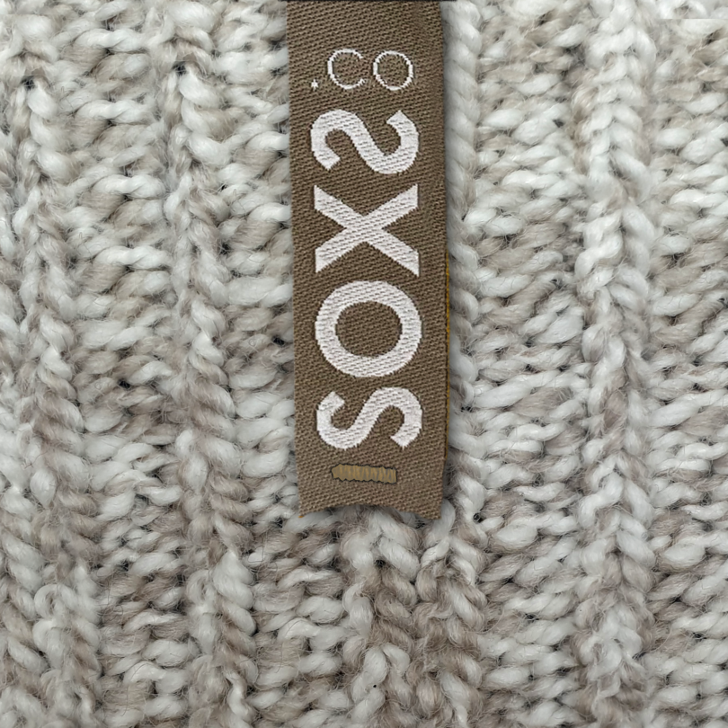 SOXS beige wool women legwarmers warm sand - SOXS.co EN