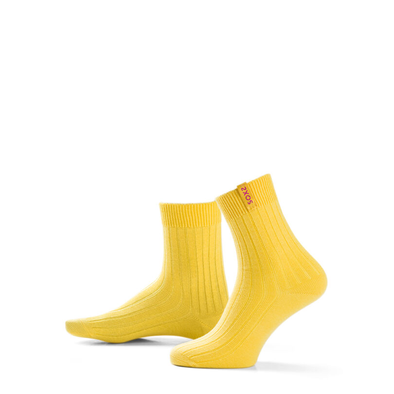 Trend socks - medium - cotton - cyber yellow - 37-41 - SOXS.co EN