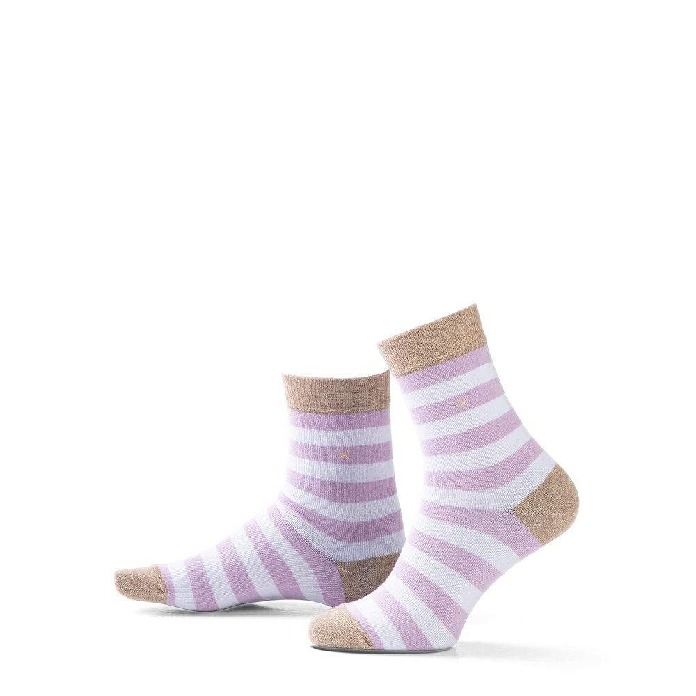 Trend socks - stripes - medium - cotton - sweet lilac - 37-41 - SOXS.co EN